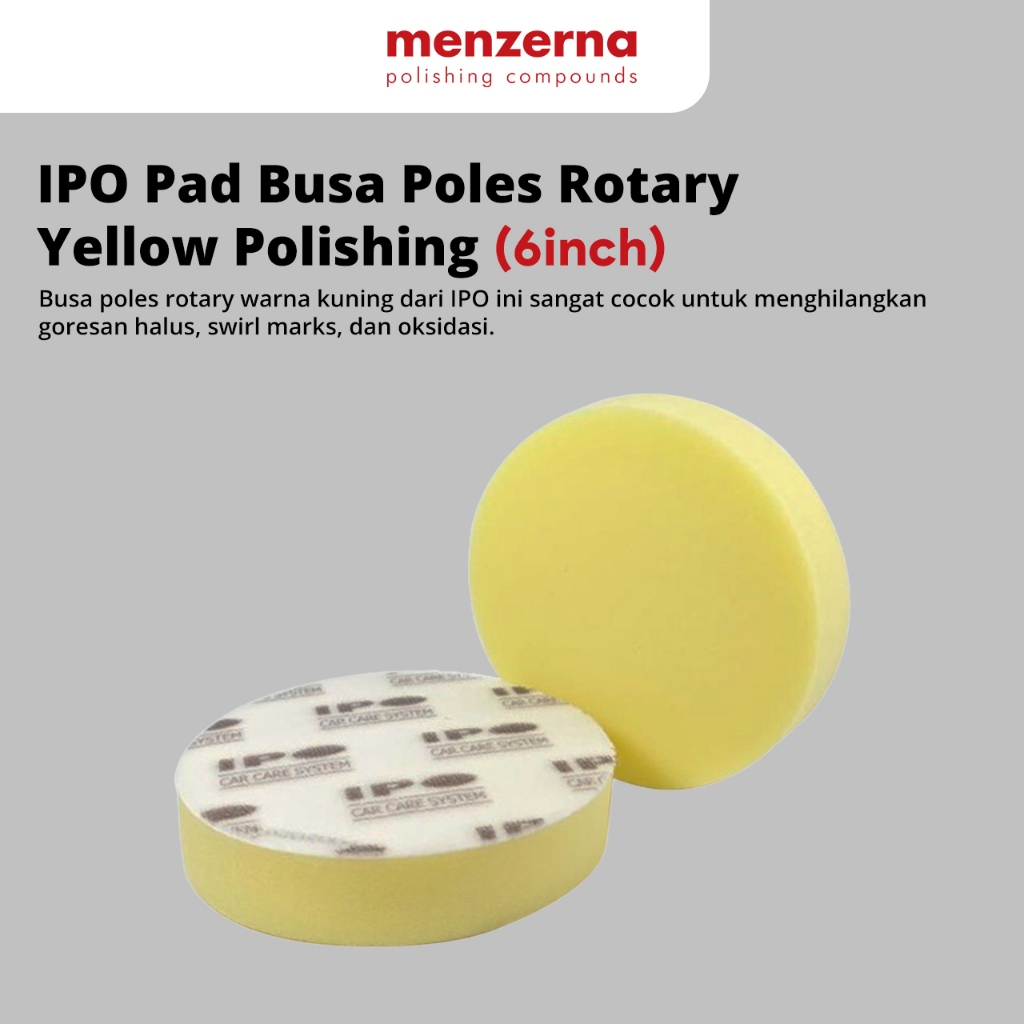 Jual IPO 6 inch Yellow TEBAL Pad Polishing Kompon Halus Polish Spon ...