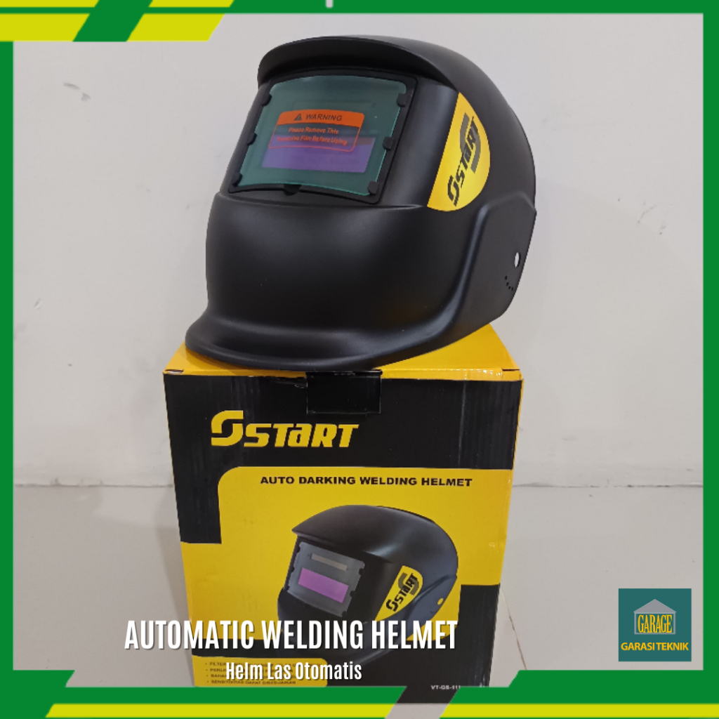 Jual START HELM KEDOK LAS OTOMATIS AUTODARK WELDING HELMET TOPENG LAS ...
