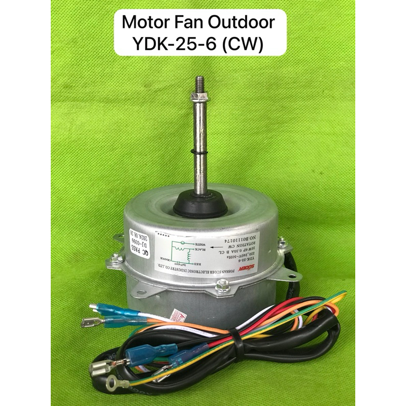 Jual Motor Fan Autdoor YDK-25-6 220-240V 50Hz 25 Watt Lilitan Tembaga O,35 Amper Putaran Kanan ...