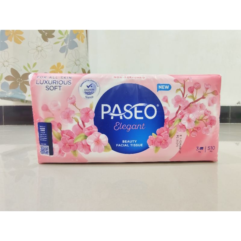 Jual Tissue Paseo Elegant Tissue Facial Soft Pack 170 Sheets 510 Ply ...