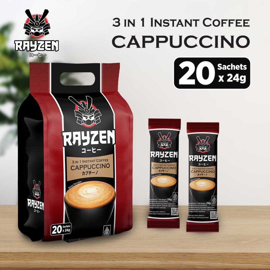 Jual Kopi Instant Rayzen 3 in 1 Cappuccino | Shopee Indonesia