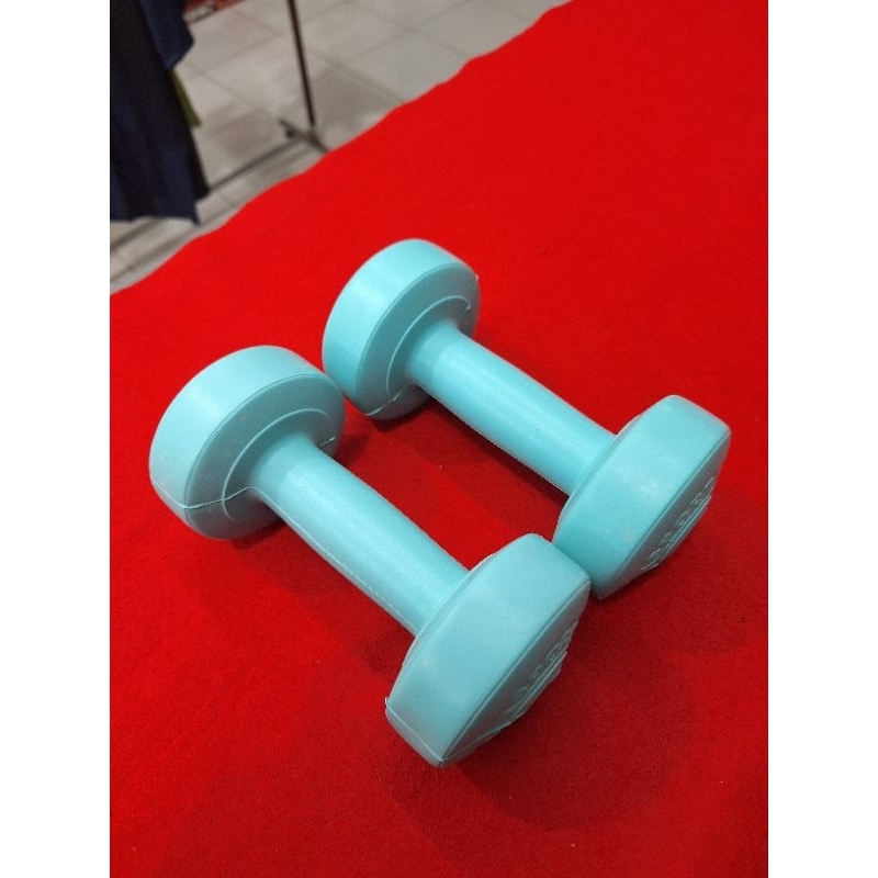 Jual DAMBEL PLASTICK 1KG TOSCA 1 PASANG / BARBEL PLASTIK 1KG 2 PCS ...