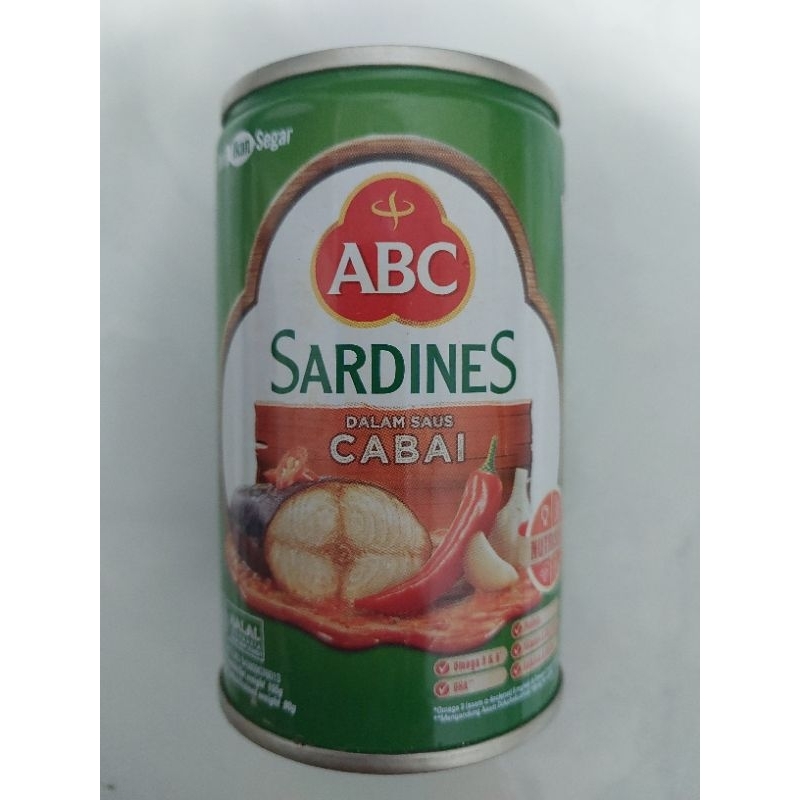 Jual Sarden ABC Dalam Saus Cabai 155gr / Makanan Kaleng Sardines / Ikan ...