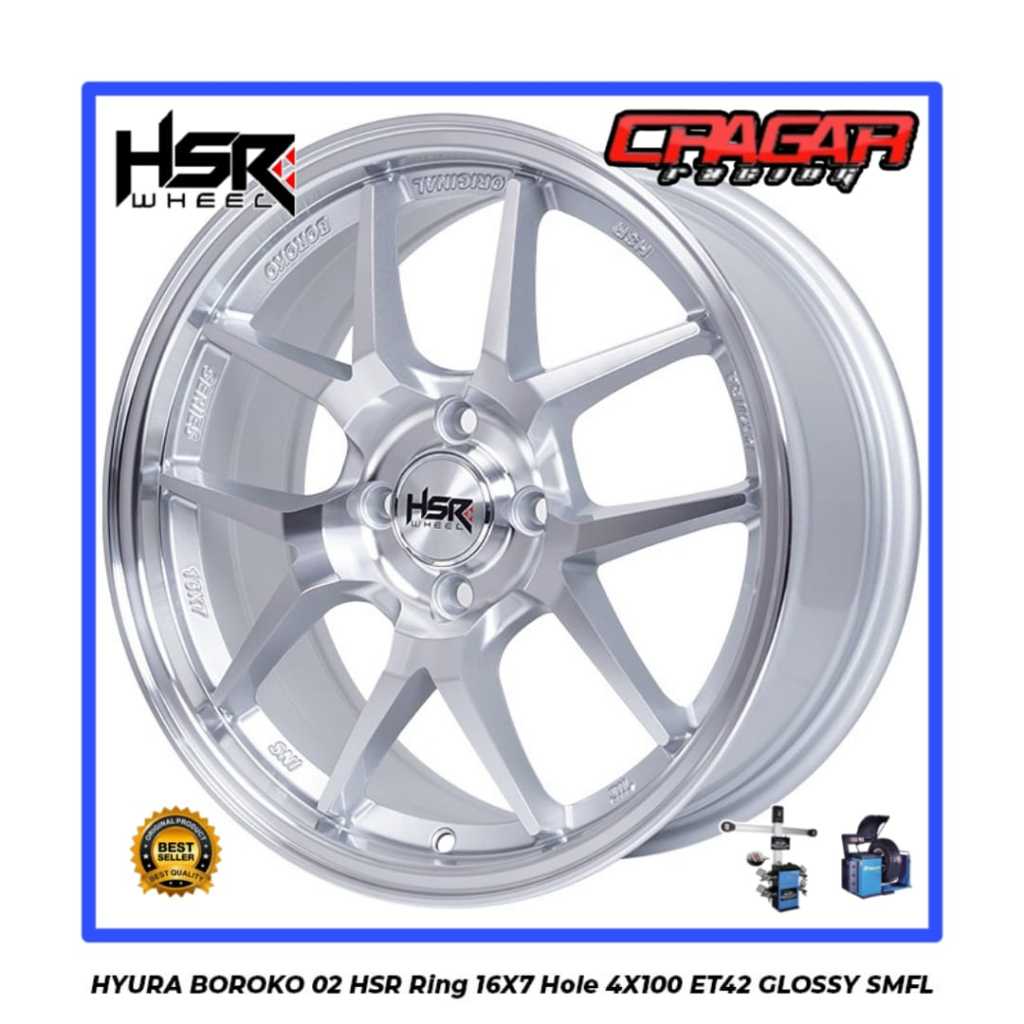 Jual Velg Original Terbaru HSR HYURA BOROKO R16 Lubang 4X100 Buat Jazz ...