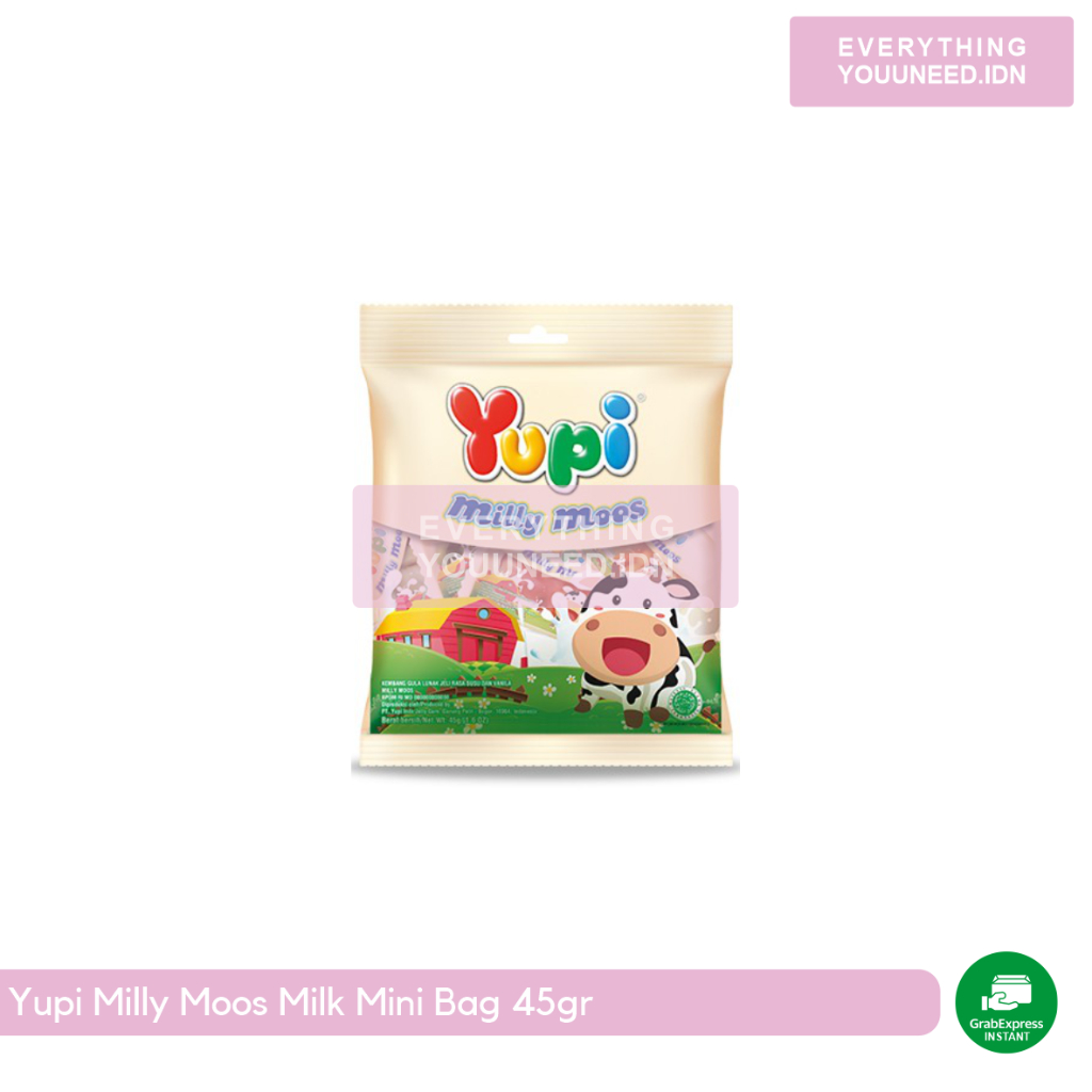 Jual Yupi Milly Moos Milk Mini Bag 45gr | Shopee Indonesia