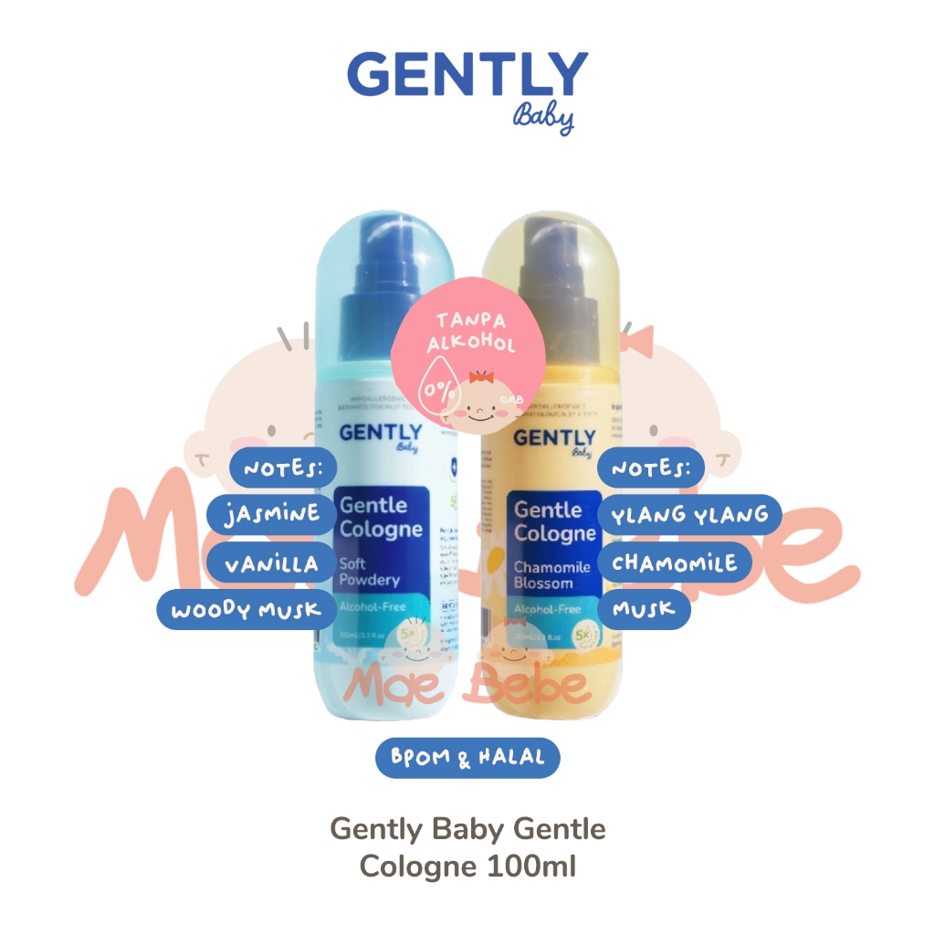 Jual Gently Baby Gentle Cologne Parfum Minyak Wangi Anak Bayi Musk Tanpa Alkohol 100ml | Shopee ...
