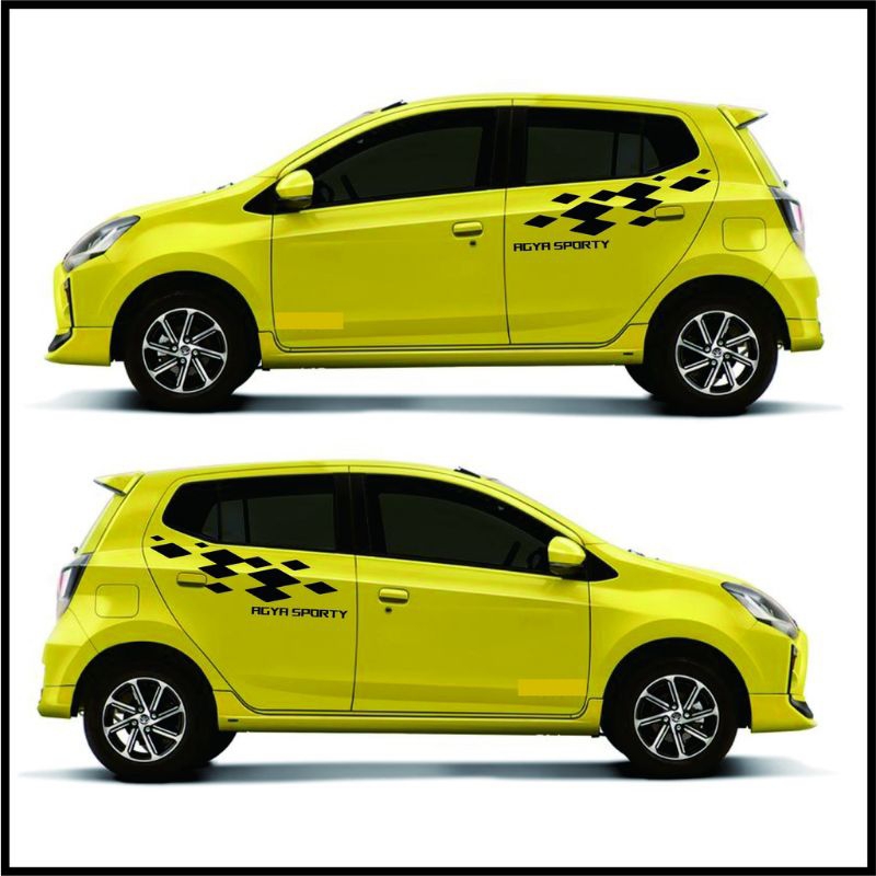 Jual Sticker terbaru best seller mobil agya dan ayla sticker universal ...