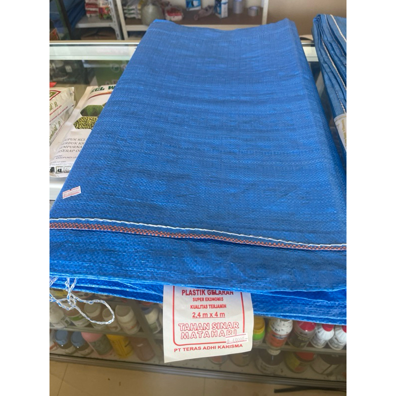 Jual Layar biru tebal jemur gabah ukuran 2,4mx4m | Shopee Indonesia