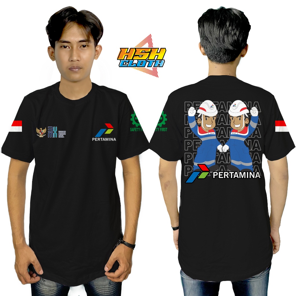 Jual Baju Kaos Distro Pertamina BUMN Maskot Perusahaan Perusahaan Bisa ...