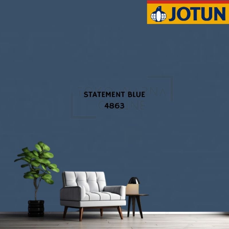 Jual CAT TEMBOK INTERIOR JOTUN SERIES - STATEMENT BLUE 4863 (GALON ...