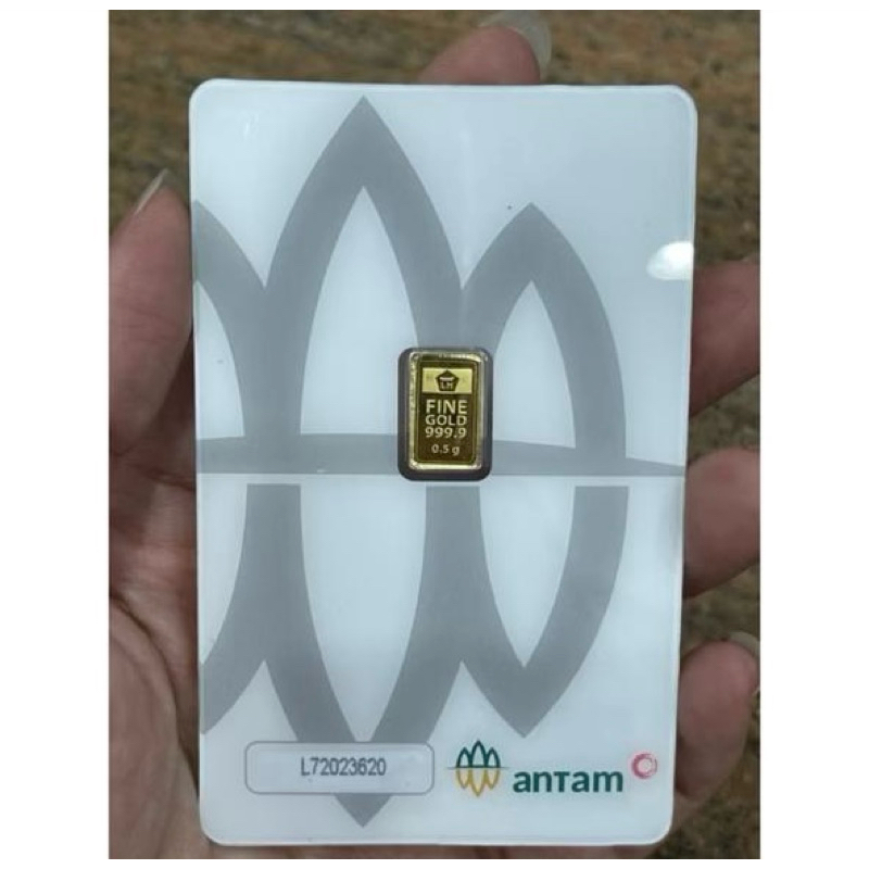 Jual antam logam mulia 0,5gr emas asli kadar 999.9 | Shopee Indonesia