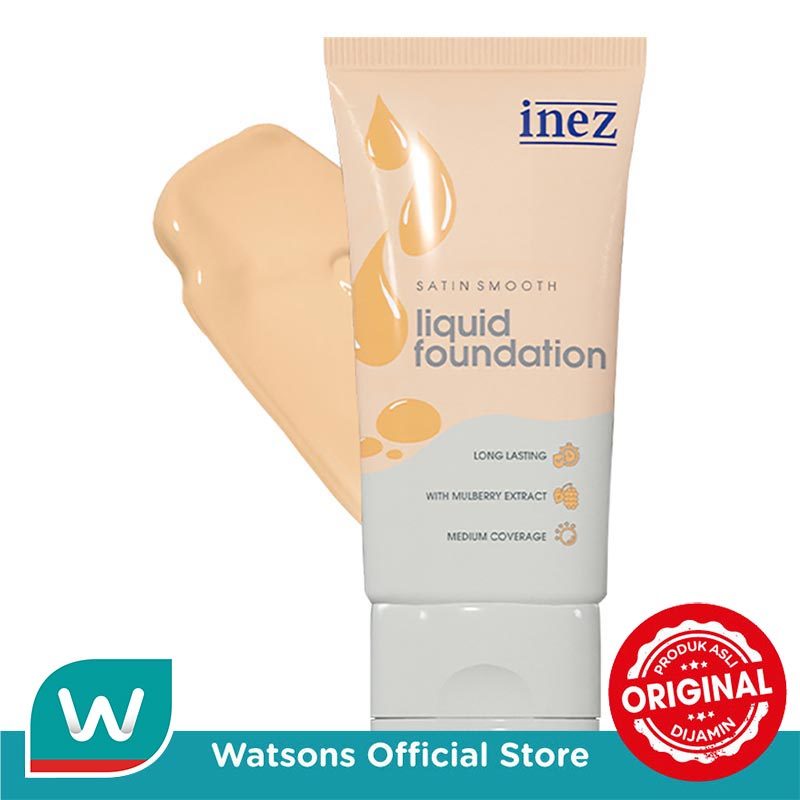 Jual Inez Satin Sooth Liquid Foundation 01 Natural 35ml | Shopee Indonesia