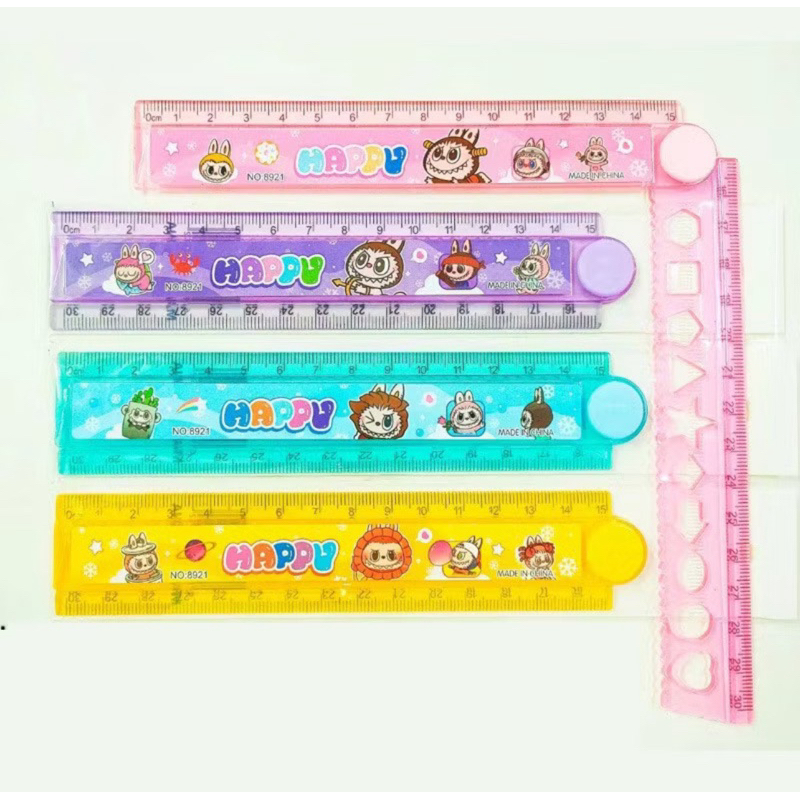 Jual Penggaris Lipat Karakter unik Alat Sekolah dan kantor Penggaris ...
