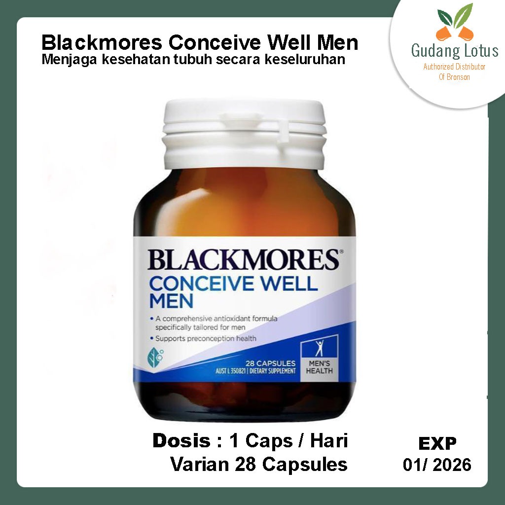 Jual Blackmores Conceive Well Men 28 Capsules | Shopee Indonesia