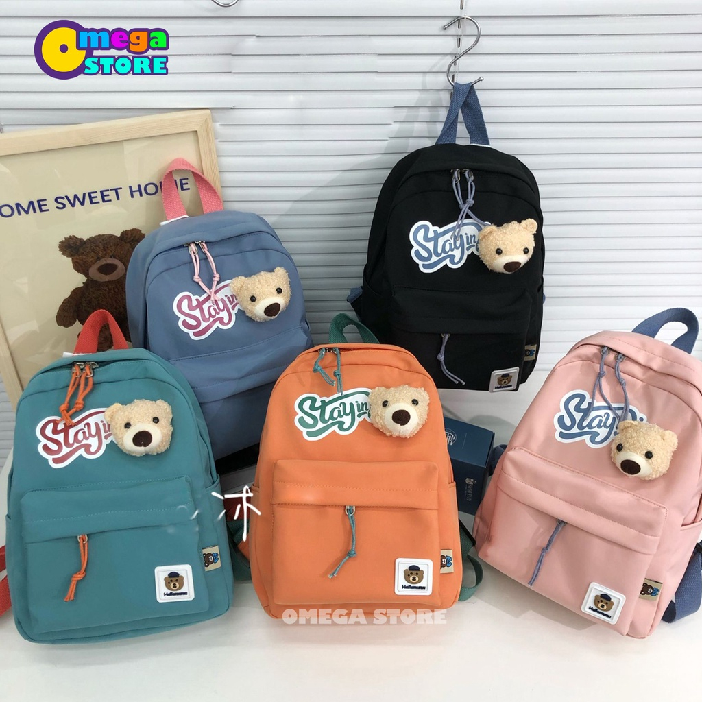 Jual [OS] Tas Sekolah Anak TK SD SMP Mini Karakter Beruang Lucu Backpack Unisex -OS204 | Shopee ...