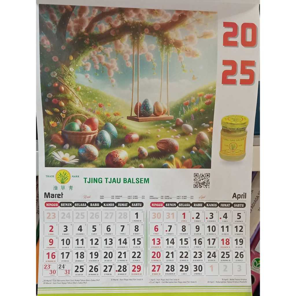 Jual KALENDER DINDING 2025 A3 / 4 LEMBAR / 6 LEMBAR | Shopee Indonesia