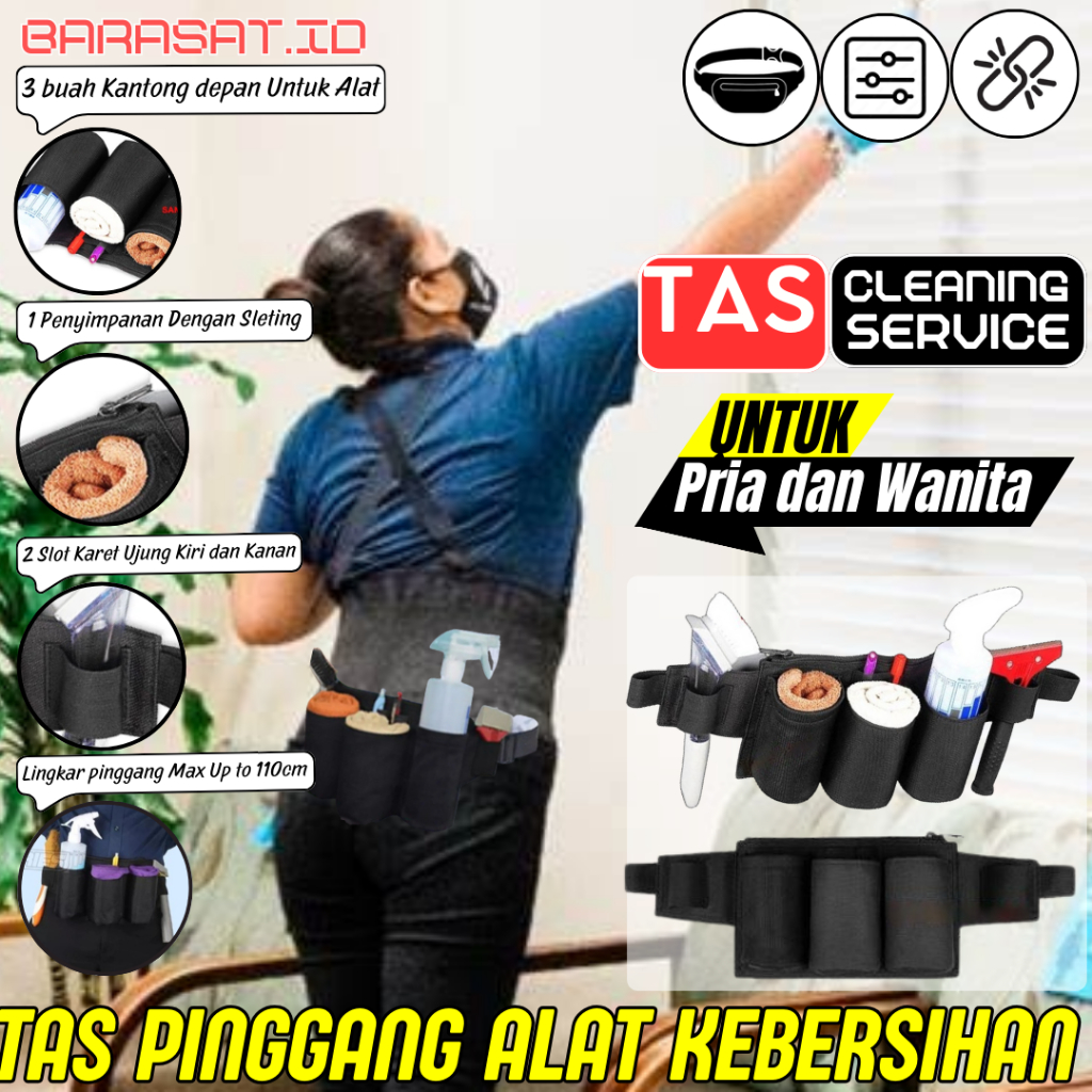 Jual Caddy Bag Petugas kebersihan Cleaning Service Tas PInggang Sabuk ...
