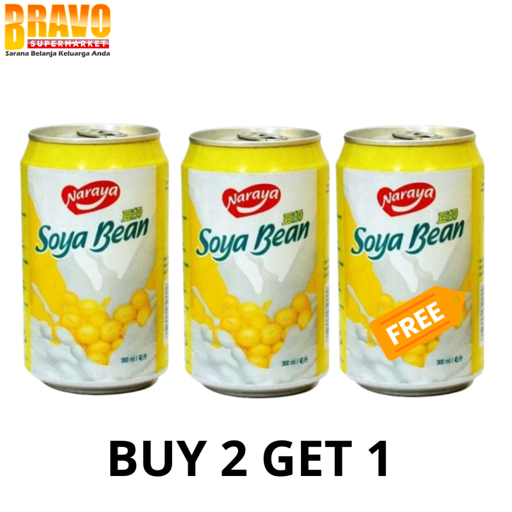 Jual Bravo Bojonegoro - [ BUY 2 GET 1 ] Naraya Soya Bean 300ML ...