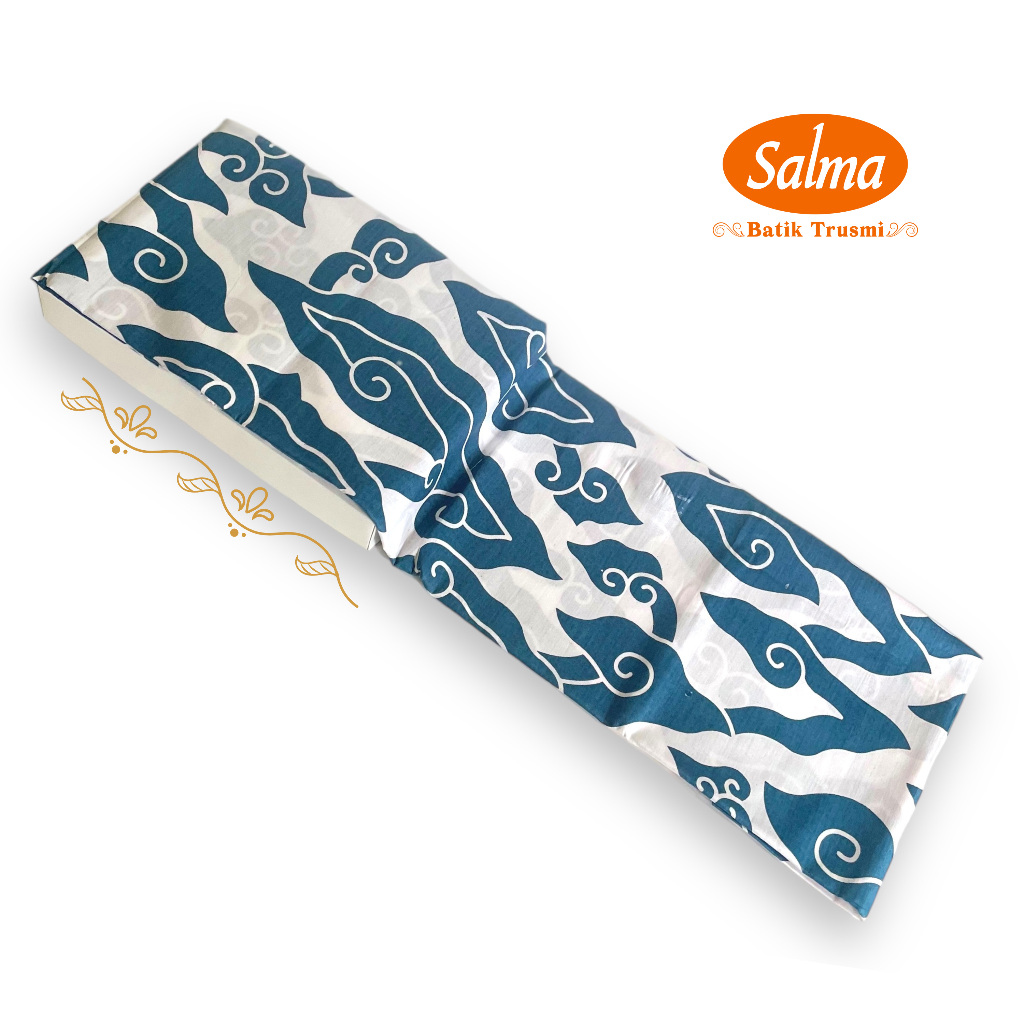 Jual BATIK SALMA Bahan Kain Batik Mega Mendung Trusmi Cirebon Swarna ...