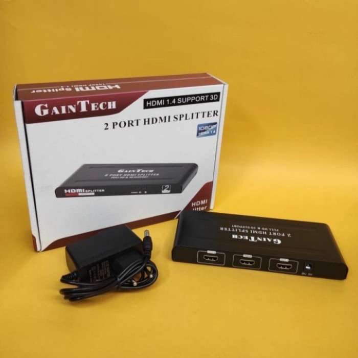Jual HDMI Splitter 2 Port / 1 input to 2 output Support 4K GAINTECH - 2 ...
