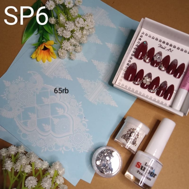Jual Stiker tempel Henna putih SP6 | Shopee Indonesia