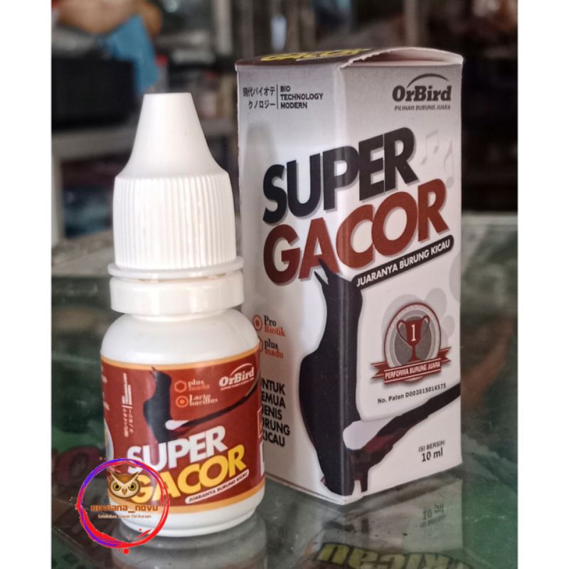 Jual SUPER GACOR JUARANYA BURUNG KICAU NUTRISI HERBAL VITAMIN PENGGACOR ...