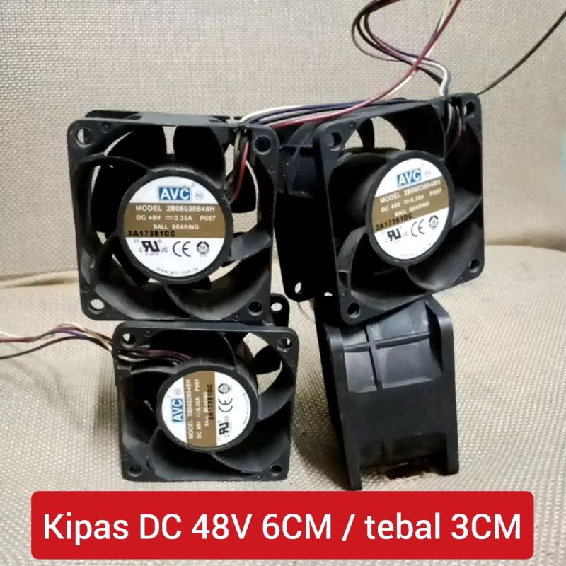 Jual Kipas DC High Speed 48V 6CM Tebal 3CM | Shopee Indonesia