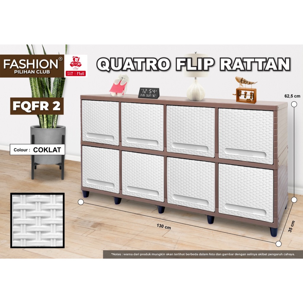 Jual CLUB Plastik Fashion Quatro - Rak TV Minimalis - Almari Plastik ...