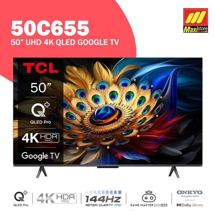 Jual TCL 50C655 [50"] 4K UHD QLED Google TV HDR 10+ Dolby Vision Atmos ...
