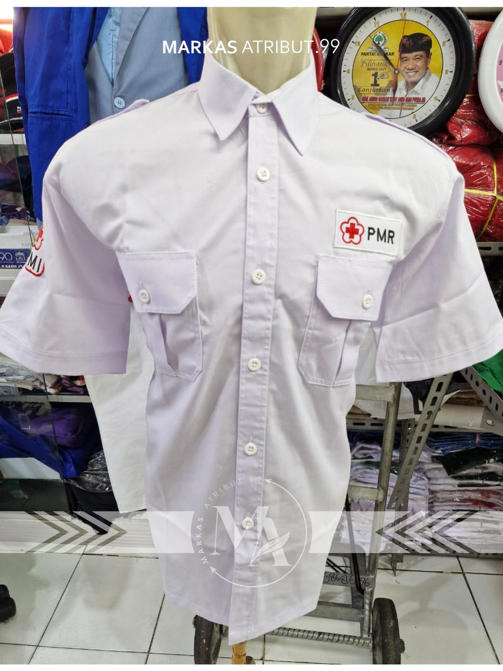Jual KEMEJA PMI / KEMEJA PMR / BAJU PALANG MERAH INDONESIA | Shopee ...