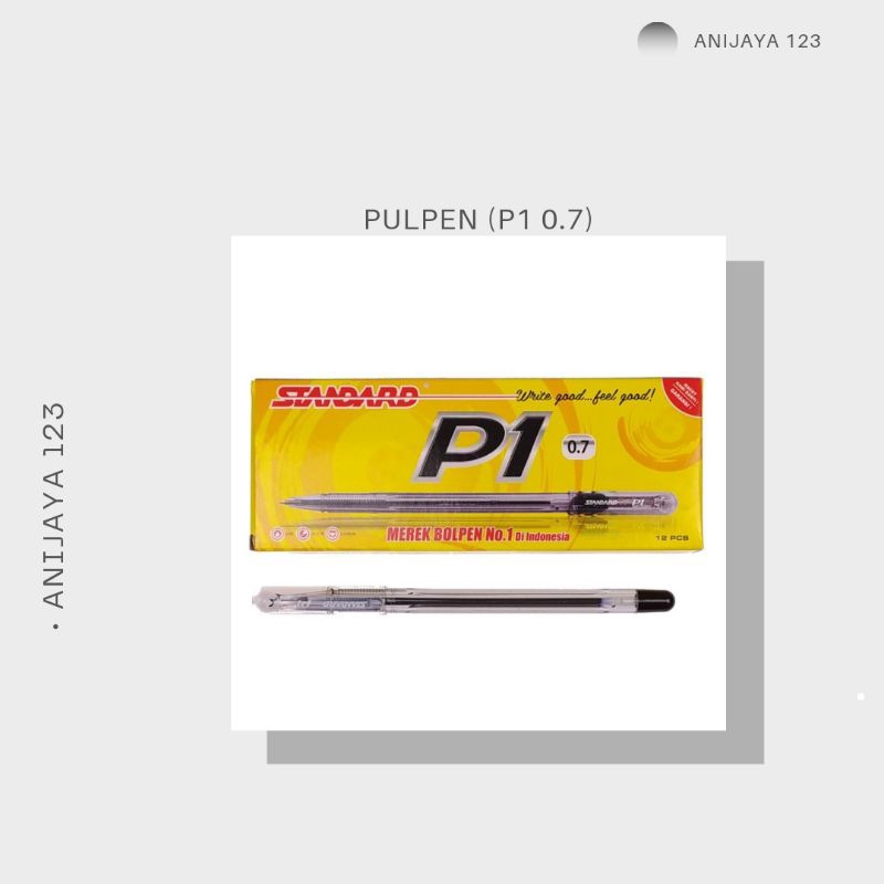 Jual Pulpen Tulis Merk Standard (P1 0.7) | Shopee Indonesia