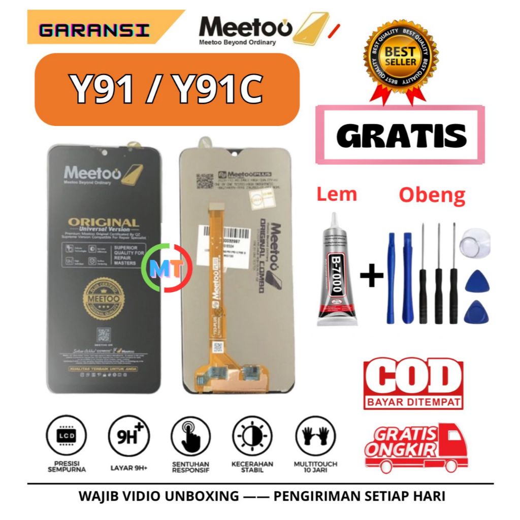 Jual Lcd Touchscreen VIVO Y91 / Y91C Gratis Lem + Obeng Fullset ...