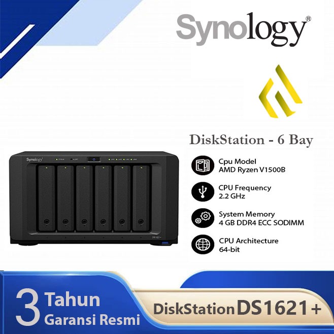 Jual Synology DS1621+ DiskStation 6-Bay NAS Server Storage Cloud DS ...