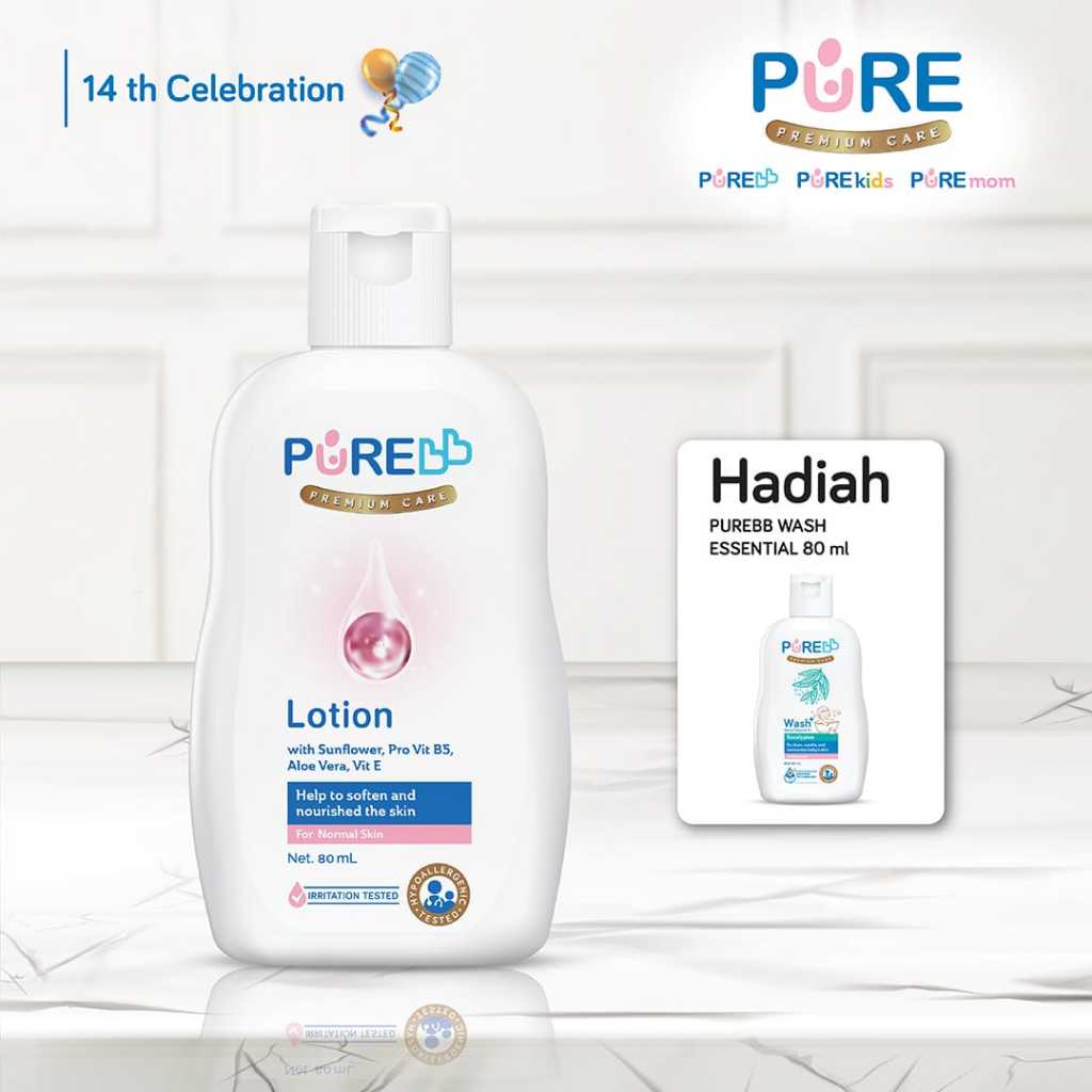 Jual PURE BABY Lotion /Pure BB Lotion 80 ml & 200 ml | Shopee Indonesia