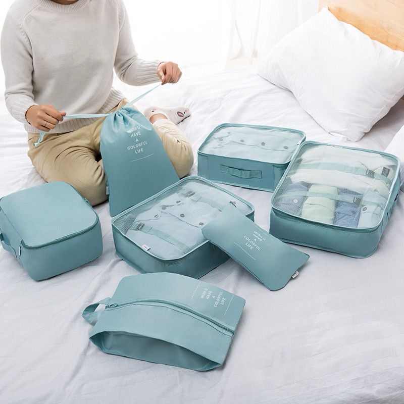 Jual 7 in 1 Travelling Storage Bag Set Travel Storage Bagasi ...