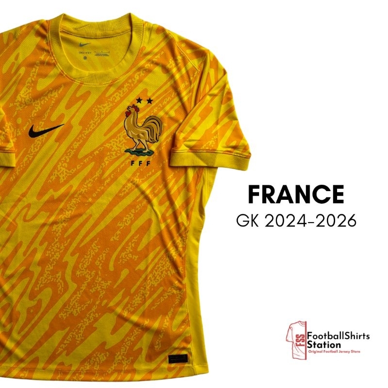 Jual Jersey France Prancis GK 2024-2026 Yellow Player Issue Size L ...