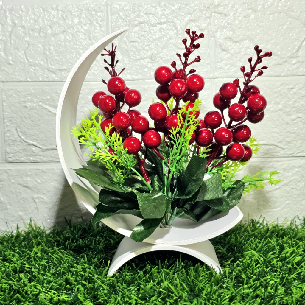 Jual Tanaman Artifisial Minimalis Berry Bunga Hiasan Plastik Bunga Mini ...