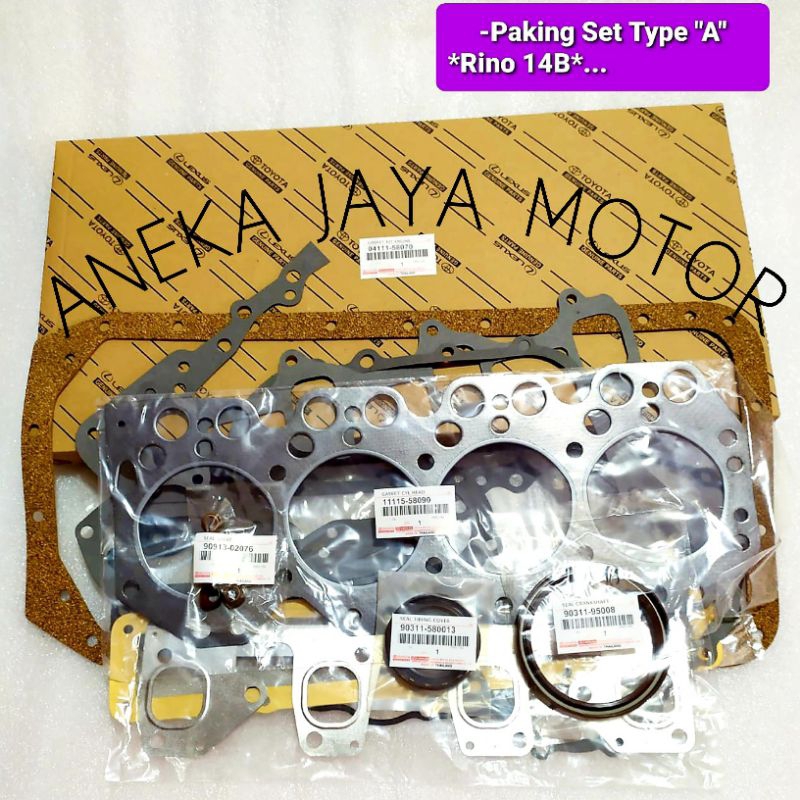 Jual packing gasket full set paking set Toyota Rino 14B original plat/grafit | Shopee Indonesia