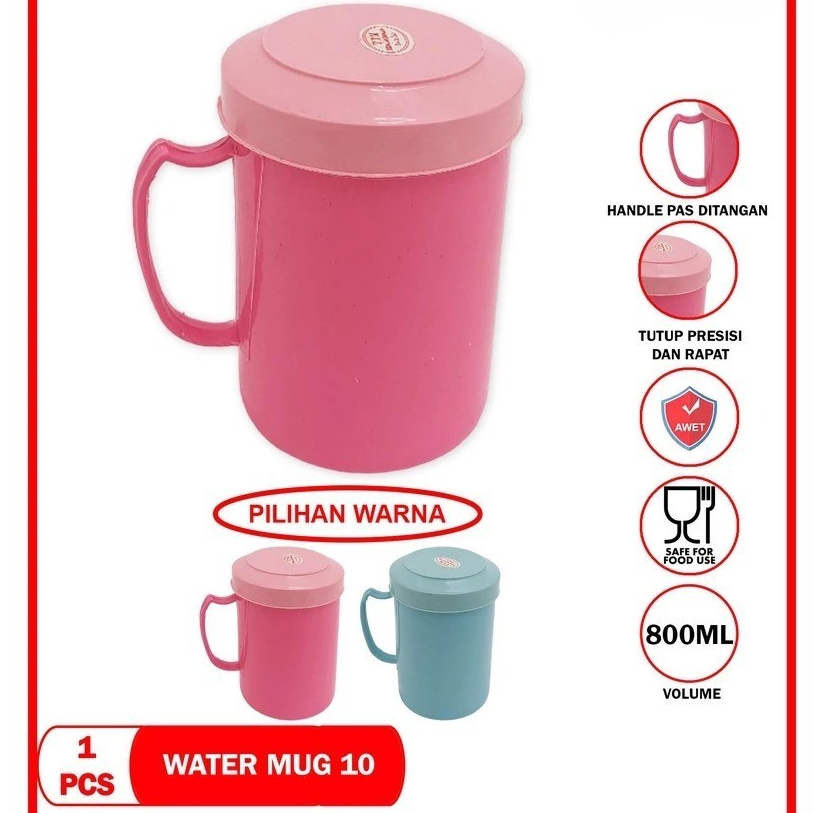 Jual Mug Besar Jumbo Tutup 800mL TTM Gelas Plastik Besar | Shopee Indonesia