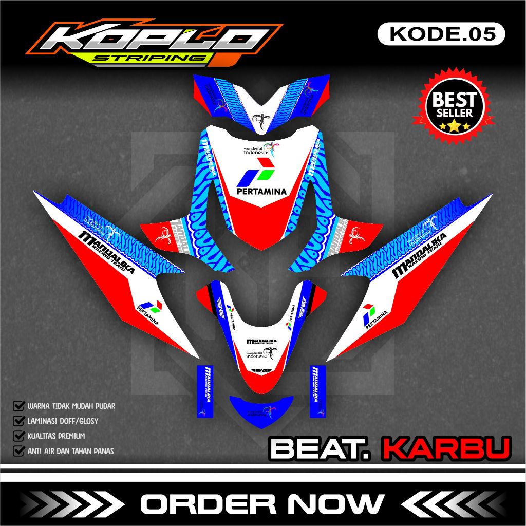 Jual Stiker Sticker Decal Full Body BEAT Karbu - Dekal Stiker Beat ...
