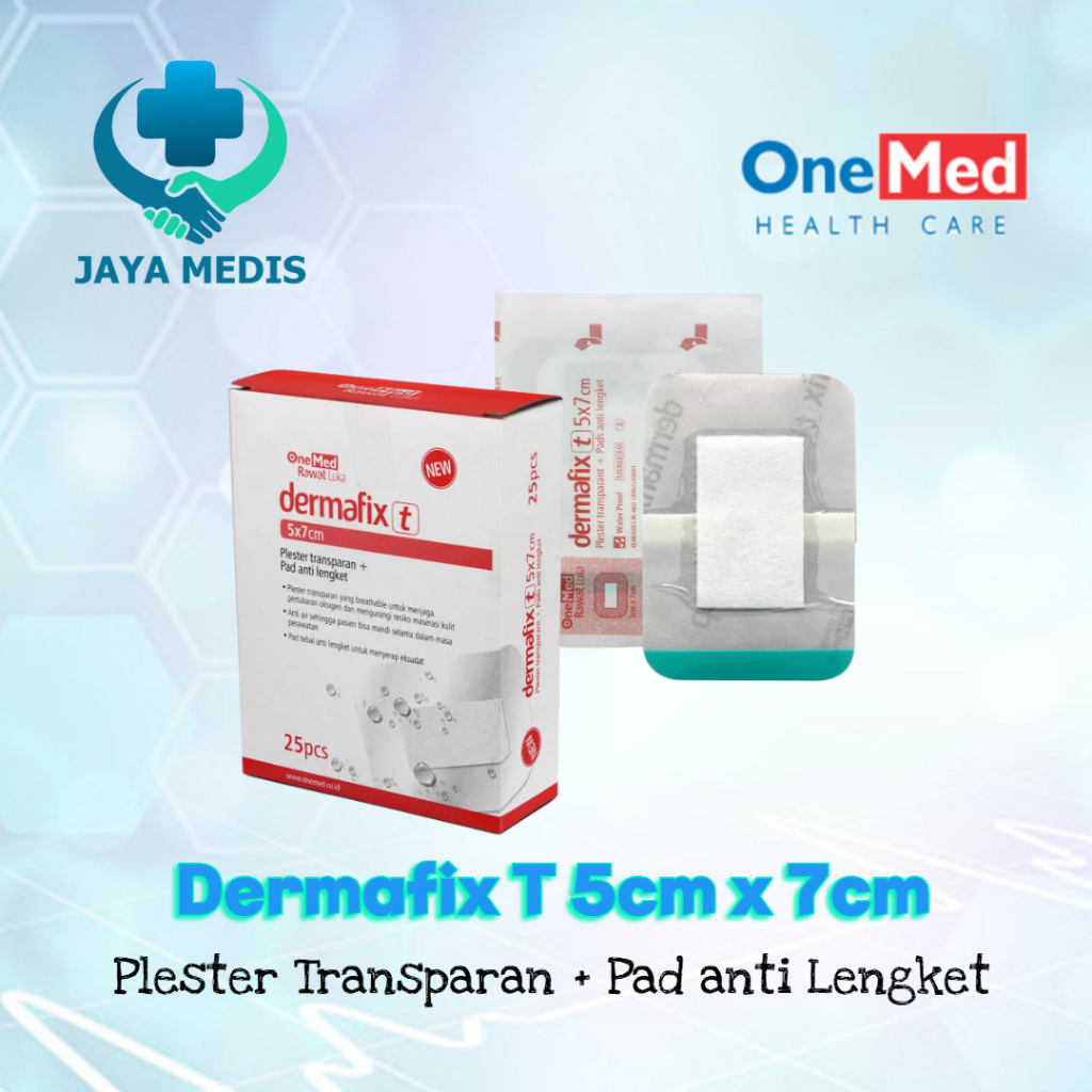 Jual Dermafix-T 5x7cm OneMed box isi 25pcs | Shopee Indonesia