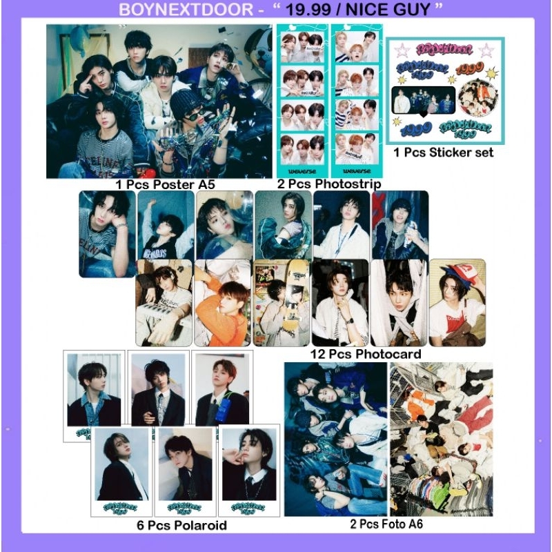 Jual BOY NEXT DOOR ,How paket fankit hemat, kpop fankit BND why | Shopee Indonesia