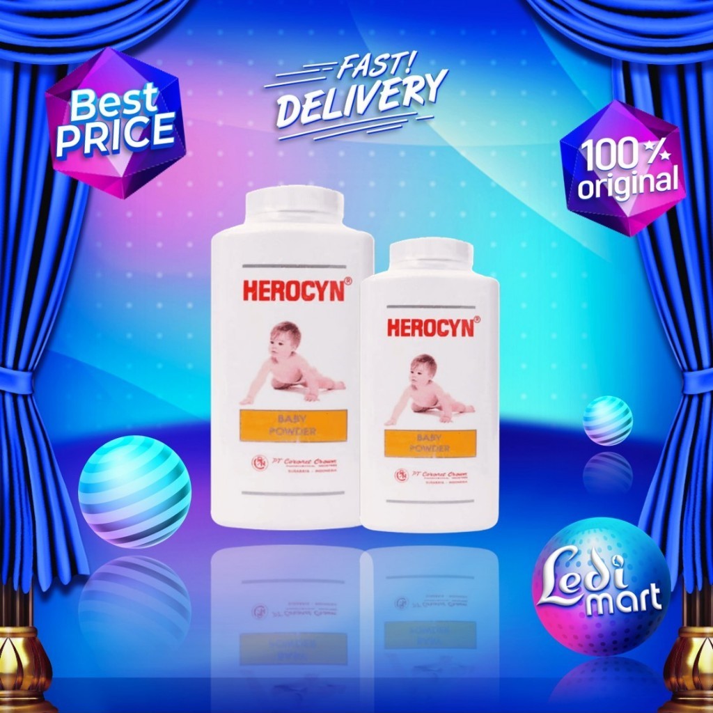 Jual Herocyn Baby Medicated Skin Powder 100gr & 200gr - Bedak Bayi ...
