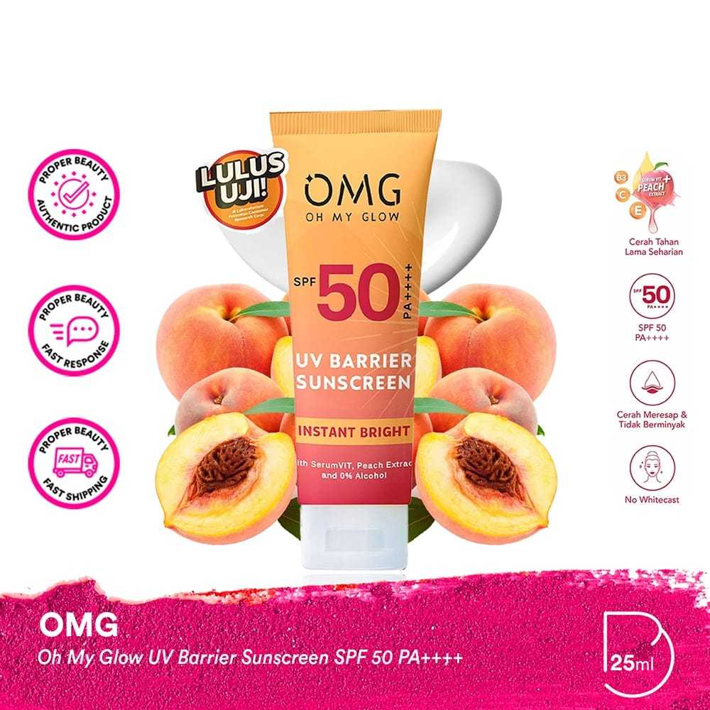 Jual OMG UV BARRIER SUNSCREEN SPF 50 PA+++ | Shopee Indonesia