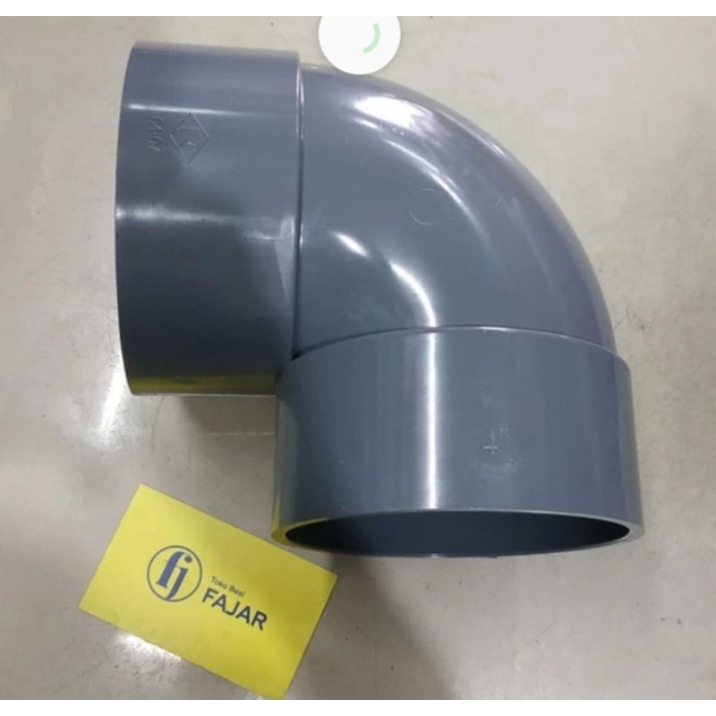 Jual Elbow PVC 4 inchi/inch sambungan pipa plastik PVC Knee 4 | Shopee Indonesia