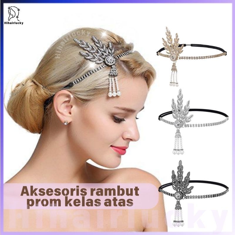Jual HIL-0001 Aksesoris kepala wanita gatsby hiasan kepala bando ...