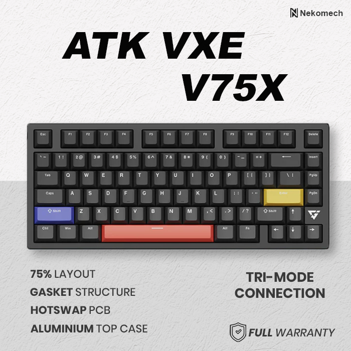Jual ATK VXE V75X Aluminium Wireless Mechanical Keyboard Hotswap Gasket ...