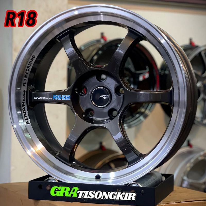 Jual velg mobil racing ring 18 ADVAN RG D2 LEBAR 8,5 PCD 5X114,3 velg mobil racing r18 velg ...