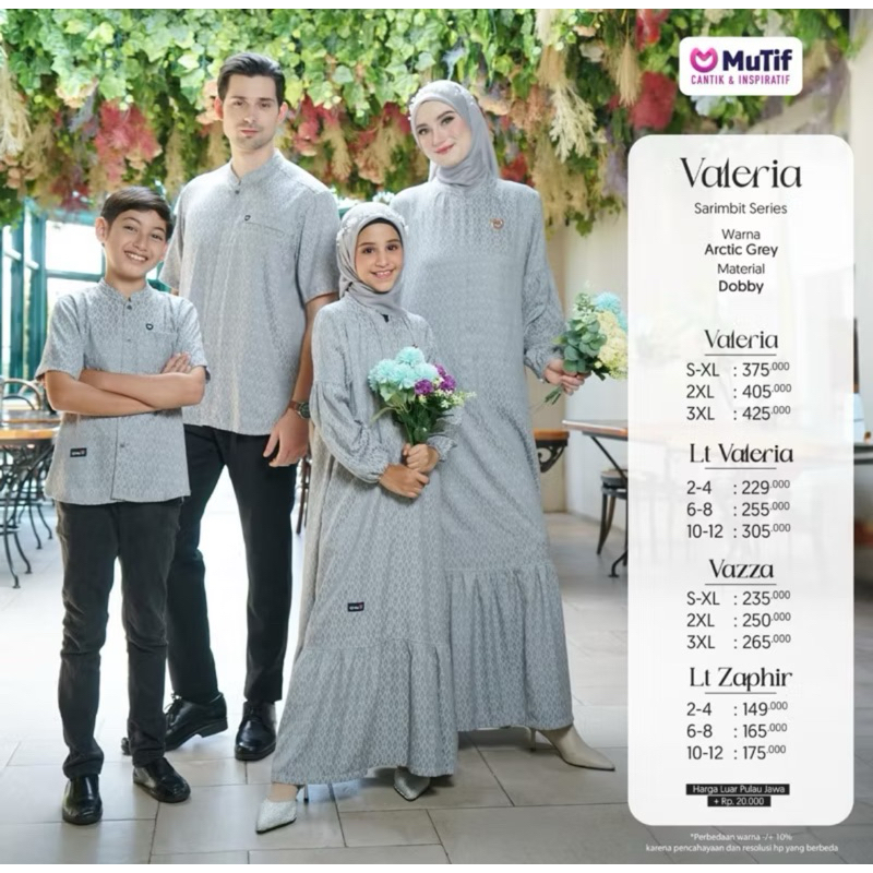 Jual GAMIS MUTIF VALERIA ARCTIC GREY | Shopee Indonesia