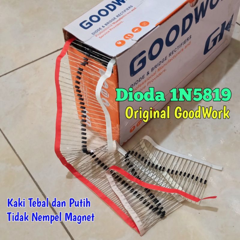 Jual Dioda 1N5819 Diode IN5819 Schottky Barrier Diode 5819 | Shopee ...